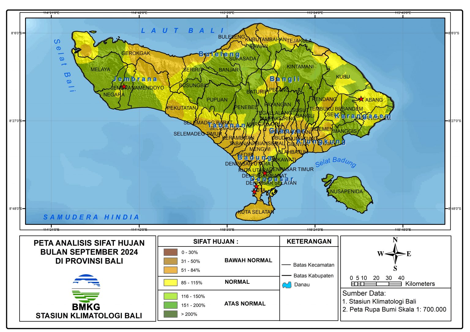 Analisis Curah Hujan – Stasiun Klimatologi Bali